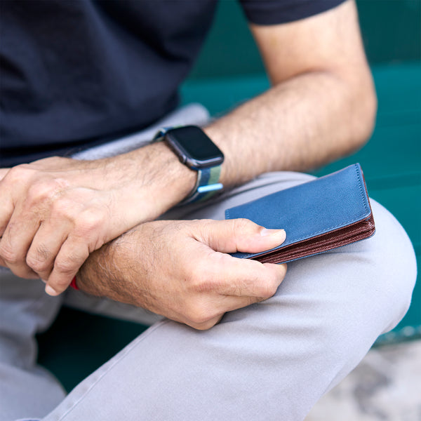 Leonardo Men's Gusseted Card Case - Tusk